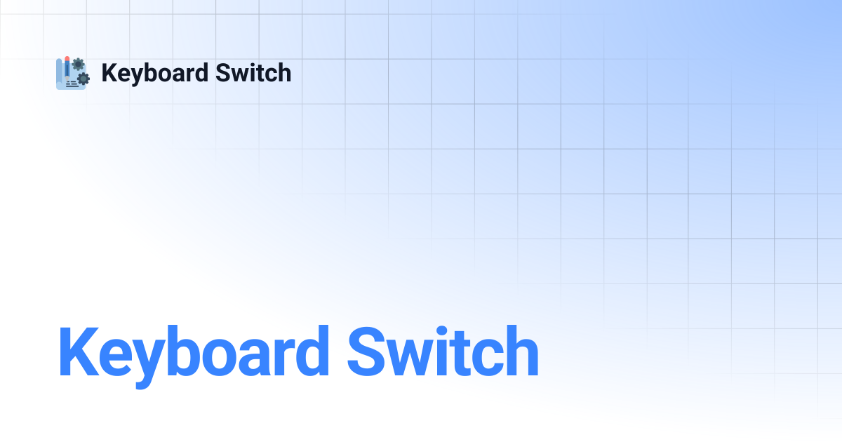 Keyboard Switch